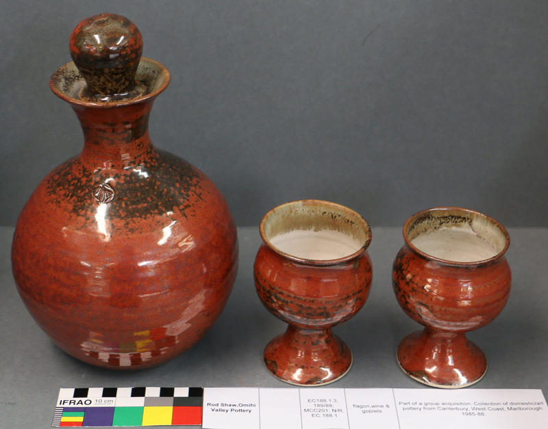 Flagon, Wine and Goblets - Canterbury Museum