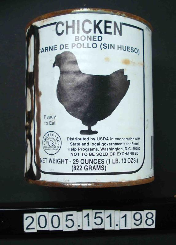 Tinned boned chicken - Canterbury Museum