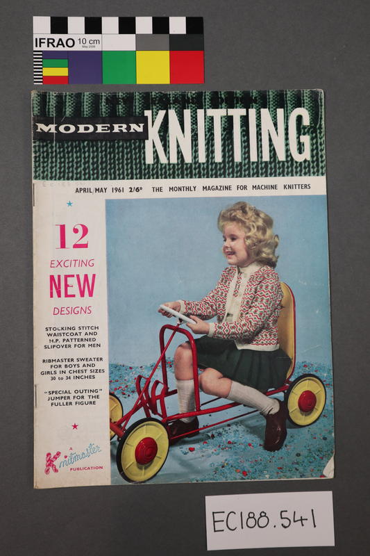 magazine, knitting pattern: "Modern Knitting. The monthly magazine for ...
