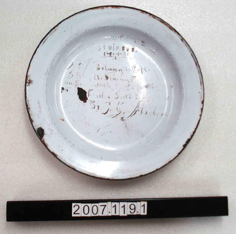 Plate: Enamel - Canterbury Museum