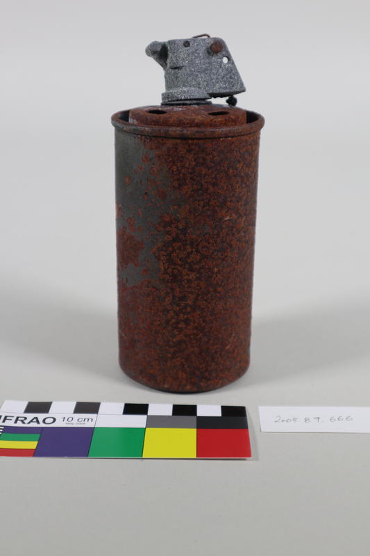 US smoke grenade - Canterbury Museum
