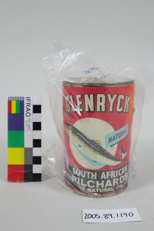 Tin of pilchards - Canterbury Museum