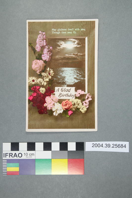 Postcard: A Glad Birthday - Canterbury Museum