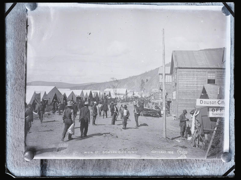 Glass Plate Negative: Main Street Dawson City (copy) - Canterbury Museum