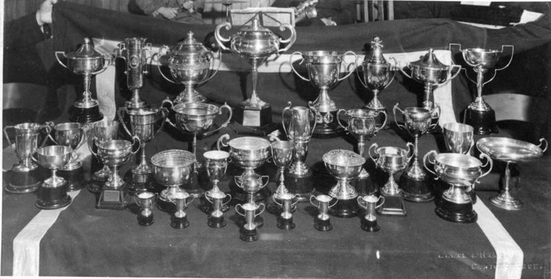 Photograph of Corsair motorcycle club trophies on display - Canterbury ...