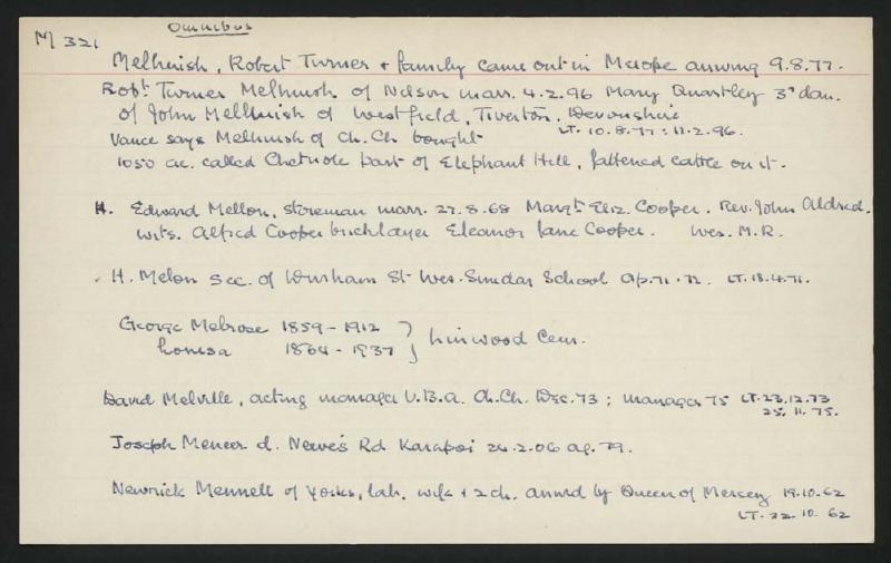 Macdonald Dictionary Record: Robert T Melhuish, Robert Turner Melhuish ...