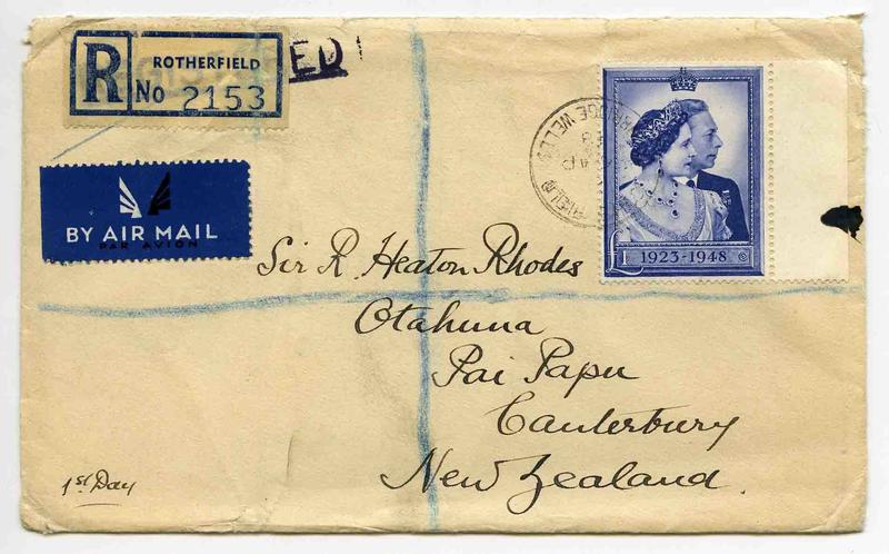 Envelope: British One Pound Stamp Attached - Canterbury Museum