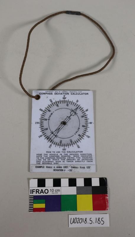 Compass: Deviation Calculator - Canterbury Museum