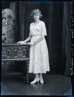 Film Negative: Miss D Barns - Canterbury Museum