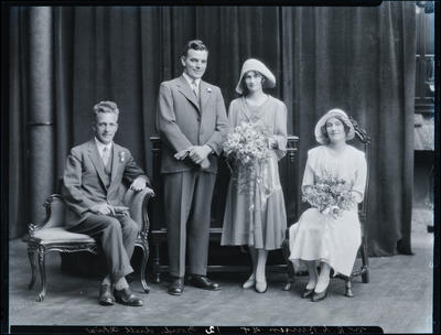 Film Negative: Burgess wedding group - Canterbury Museum