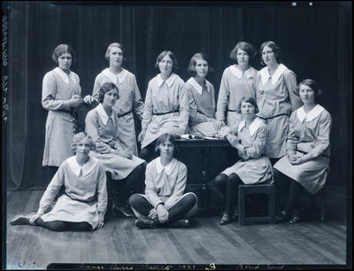 Film Negative: Rangi Ruru prefects 1929 - Canterbury Museum