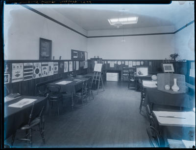 Film Negative: St Margaret's College art classroom interior 1925 ...