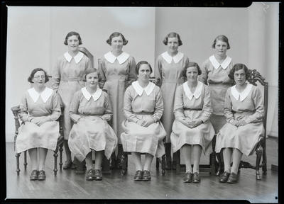 Film Negative: Rangi Ruru prefects 1956 - Canterbury Museum