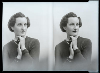 Film Negative: Miss Donaldson (twin negative) - Canterbury Museum