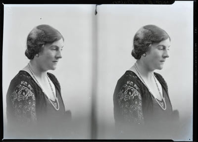 Film Negative: Miss E E Nairn (twin negative) - Canterbury Museum