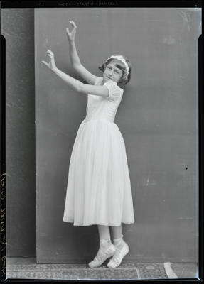 Film Negative: Girl in dancing costume - Canterbury Museum