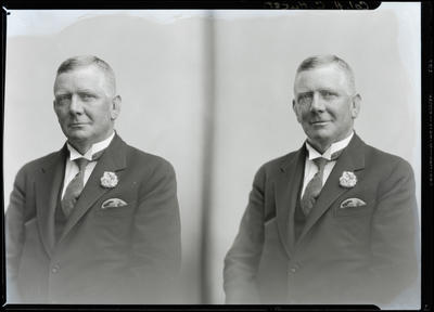 Film Negative: Colonel H C Hurst (twin negative) - Canterbury Museum