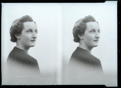 Film Negative: Miss Donaldson (twin negative) - Canterbury Museum