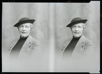 Film Negative: Mrs Matson (twin negative) - Canterbury Museum