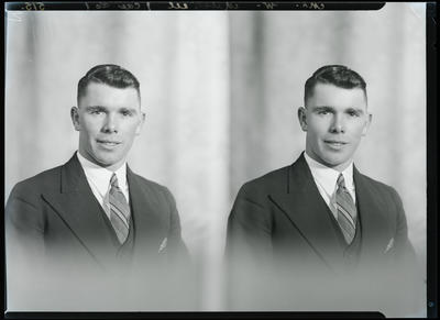 Film Negative: Mr W Mitchell (twin negative) - Canterbury Museum