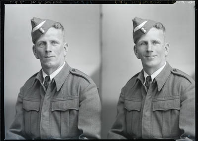 Film Negative: Leading Aircraftman W I McKay (twin negative) - Canterbury Museum