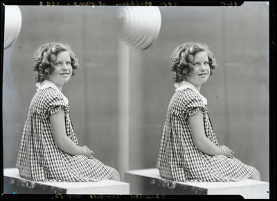 Film Negative: Girl for Shirley Temple competition (twin negative ...