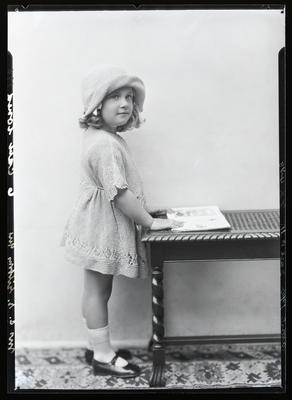 Film Negative: Mrs C E Gibbons' daughter - Canterbury Museum