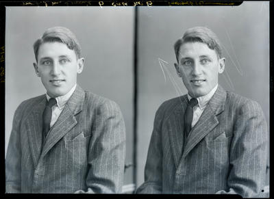 Film Negative: Mr J J M Smail (twin negative) - Canterbury Museum