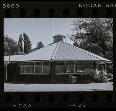 Negative: Tea Kiosk, Botanic Gardens - Canterbury Museum