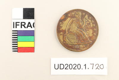 Token: Howe Improved Standard Scales, Centennial Weight - Canterbury Museum