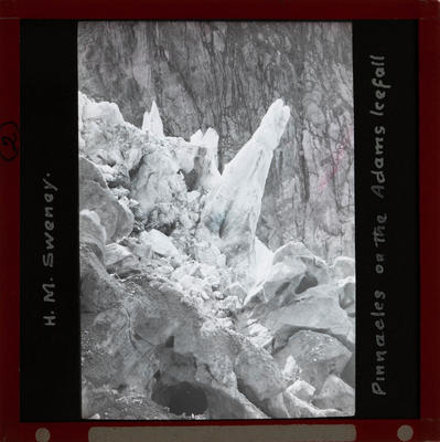 Lantern Slide: Adams Icefall - Canterbury Museum