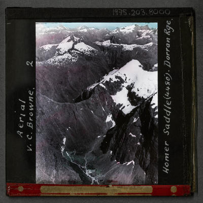 Lantern Slide: Homer Saddle and Darran Mountains - Canterbury Museum