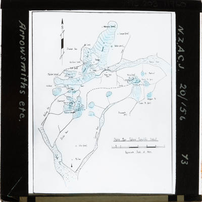 Lantern Slide: Map of Rakaia-Rangitata District - Canterbury Museum