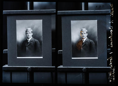 Glass Plate Negative: Master Philip Boulnois (twin negative ...