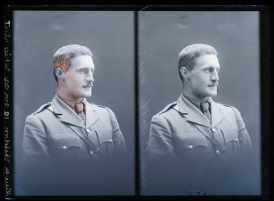 Glass Plate Negative: Lieutenant H Sheldon (twin negative) - Canterbury ...