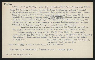 Macdonald Dictionary Record: George Hartley Merson - Canterbury Museum