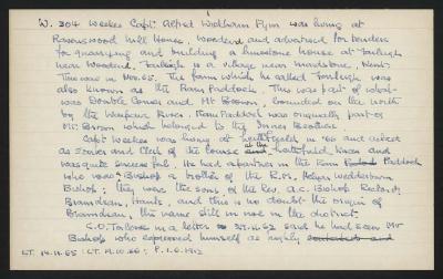 Macdonald Dictionary Record: Alfred Wickham or Wickhym Weekes ...