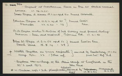 Macdonald Dictionary Record: William Brown, James Bryan, Johnson Bryan ...