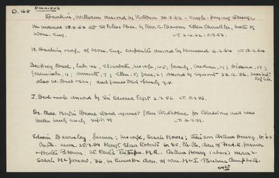 Macdonald Dictionary Record: William Deakin, H Deakin, Geoffrey Deal, J ...