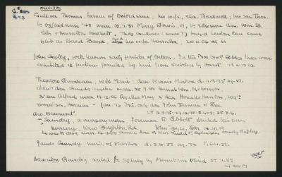 Macdonald Dictionary Record: Thomas Gulliver, Thomas Gulliver, John Gully, Theodore Gundersen ...