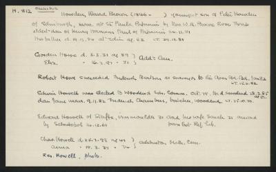 Macdonald Dictionary Record: David Brown Howden, Gordon Howe, Robert ...