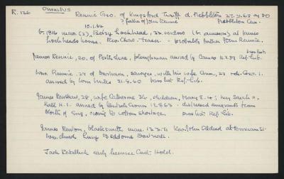 Macdonald Dictionary Record: George Rennie, James Rennie, William Rennie, James Renshaw, James ...