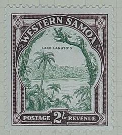 Stamp: Western Samoan Two Shillings - Canterbury Museum