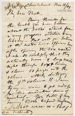 Letter: Alfred Charles Barker to Matthias Barker, 11 March 1869 ...