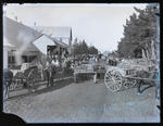 Glass Plate Negative: Milk carts - Canterbury Museum