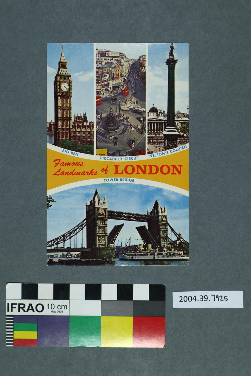 Postcard: Famous Landmarks of London - Canterbury Museum
