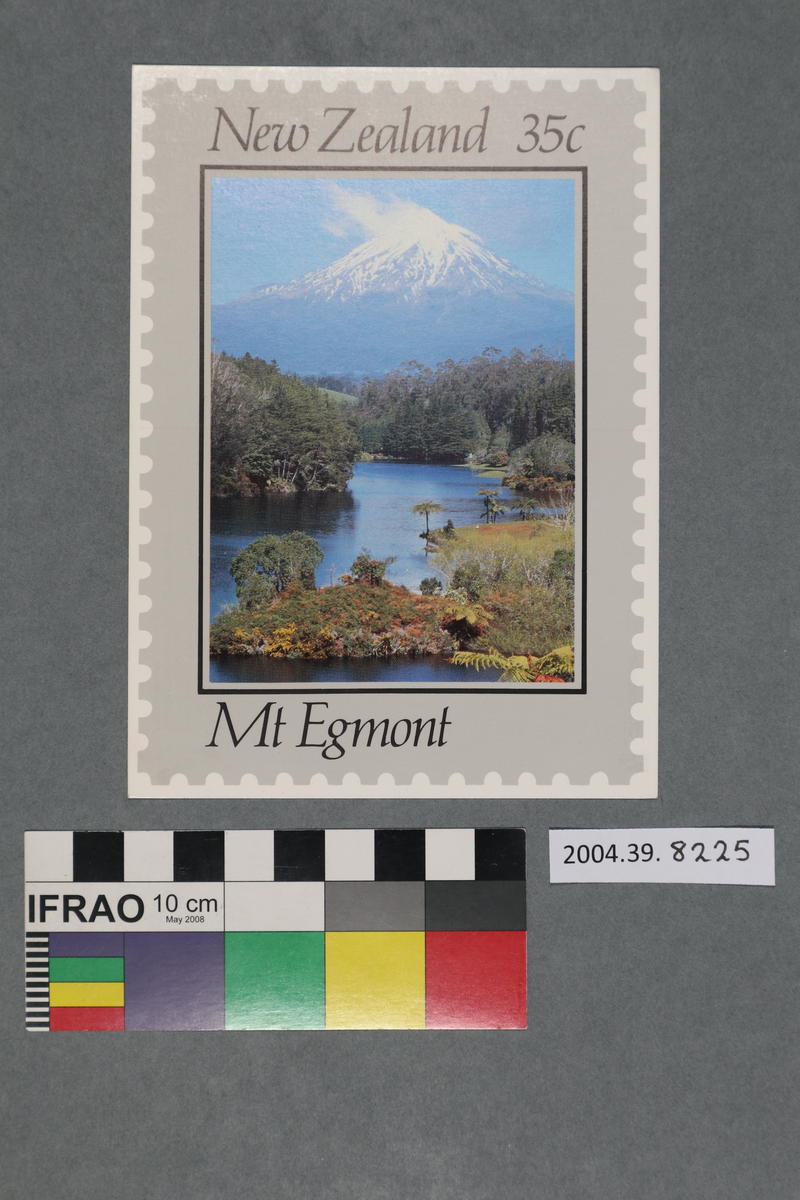 Postcard: Mt Egmont [Mount Taranaki/Mount Egmont] - Canterbury Museum