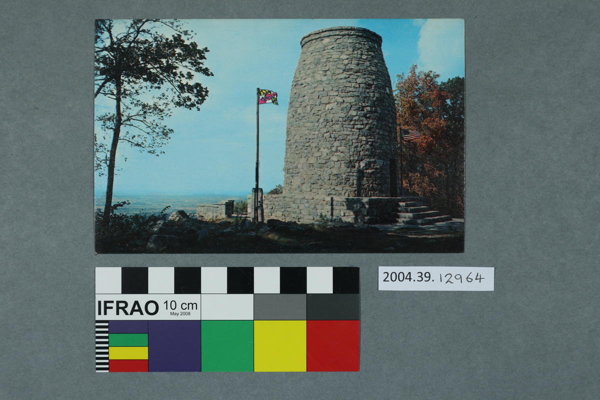 Postcard of the First Monument to George Washington - Canterbury Museum