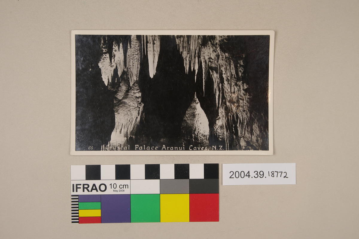 Postcard: Crystal Palace Aranui Caves, New Zealand - Canterbury Museum