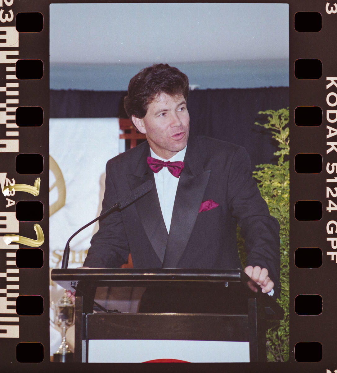 Negative: NZ Cricket Shell Award Presentation - Canterbury Museum